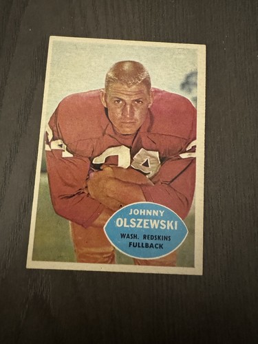 1960 Topps #124 Johnny Olszewski Washington Redskins Football Card | eBay