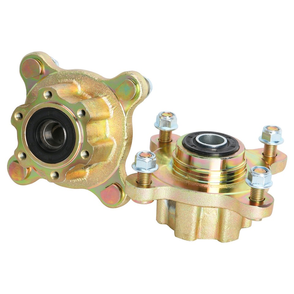 Pair Front Spindle Wheel Hubs 4 Stud For UTV ATV Go kart Quad Buggy 125 ...