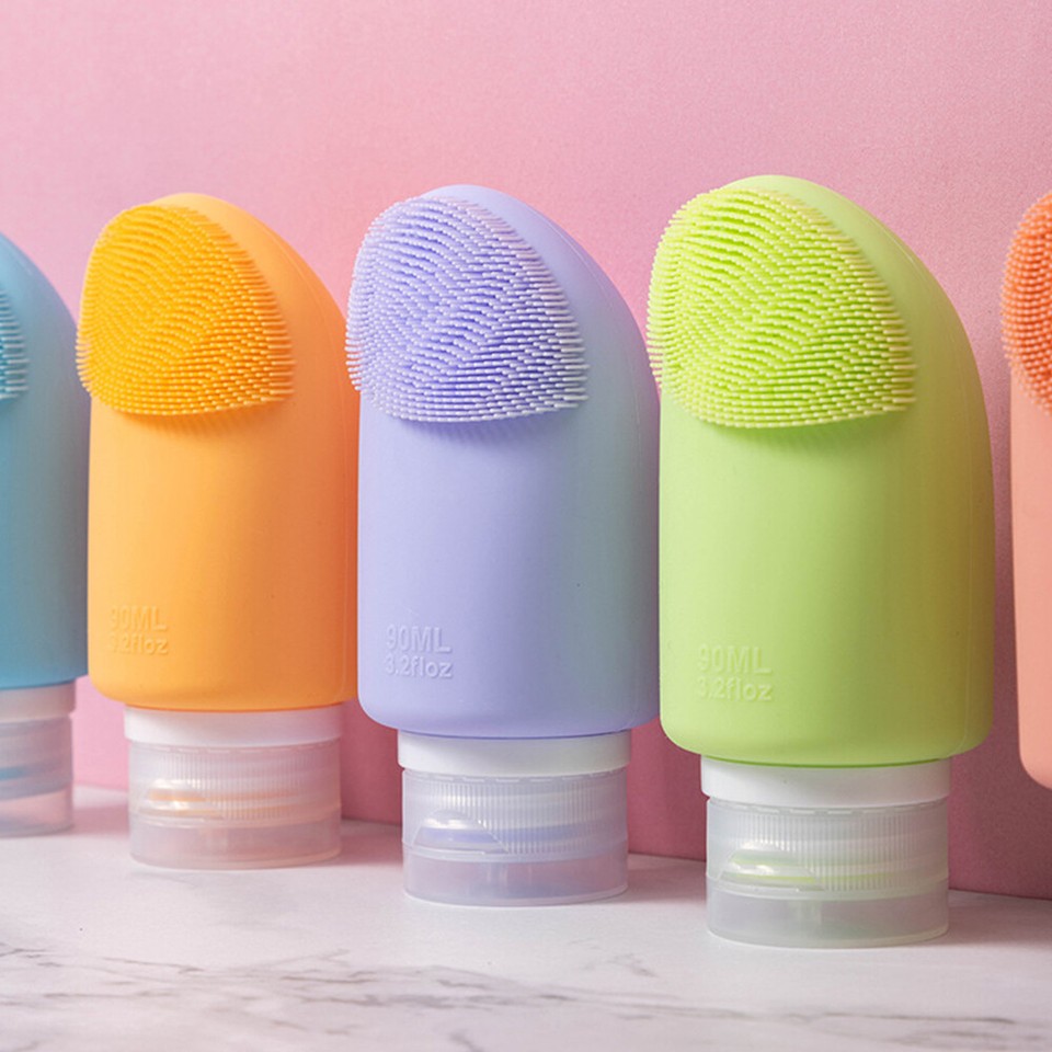 60/90 ML Split Bottle Travel Size Empty Silicone Bottle With Silicone ...