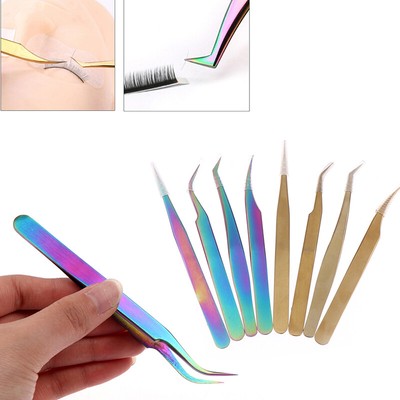 4pcs Professional Eyelash Extension Tweezers Set Chameleon Tweezers ...