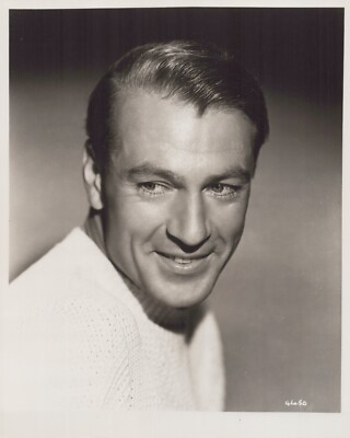 Gary Cooper (1950s) Original Vintage Handsome Portrait Hollywood Photo ...