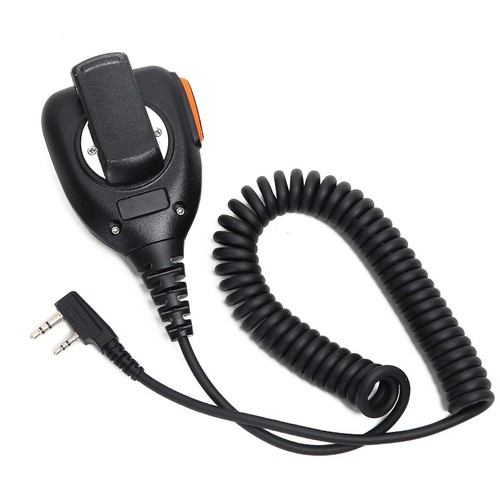 Handheld Speaker Mic Microphone 2-Pin for Kenwood BaoFeng Linton Walkie ...