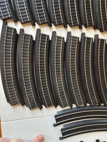 Lot of 34 Life-Like Power-Loc HO Train Track; 24 curve, 8 straight, 2 ...