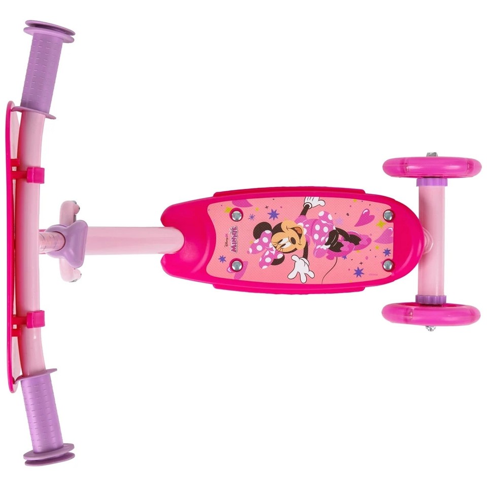 Disney Minnie Mouse Tri Scooter 3 Wheel Kids Ride-On Outdoor Balance ...