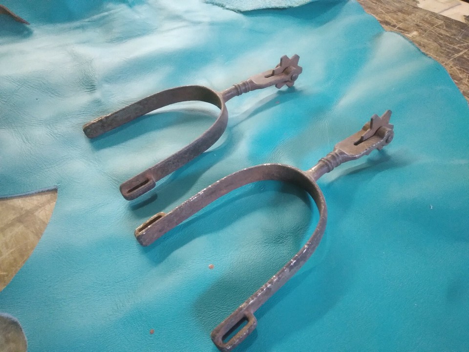 European old spurs, fancy shank | eBay