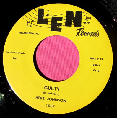 HERB JOHNSON - Guilty / Have You Heard - Near Mint 45 rpm - Len 1007 | eBay