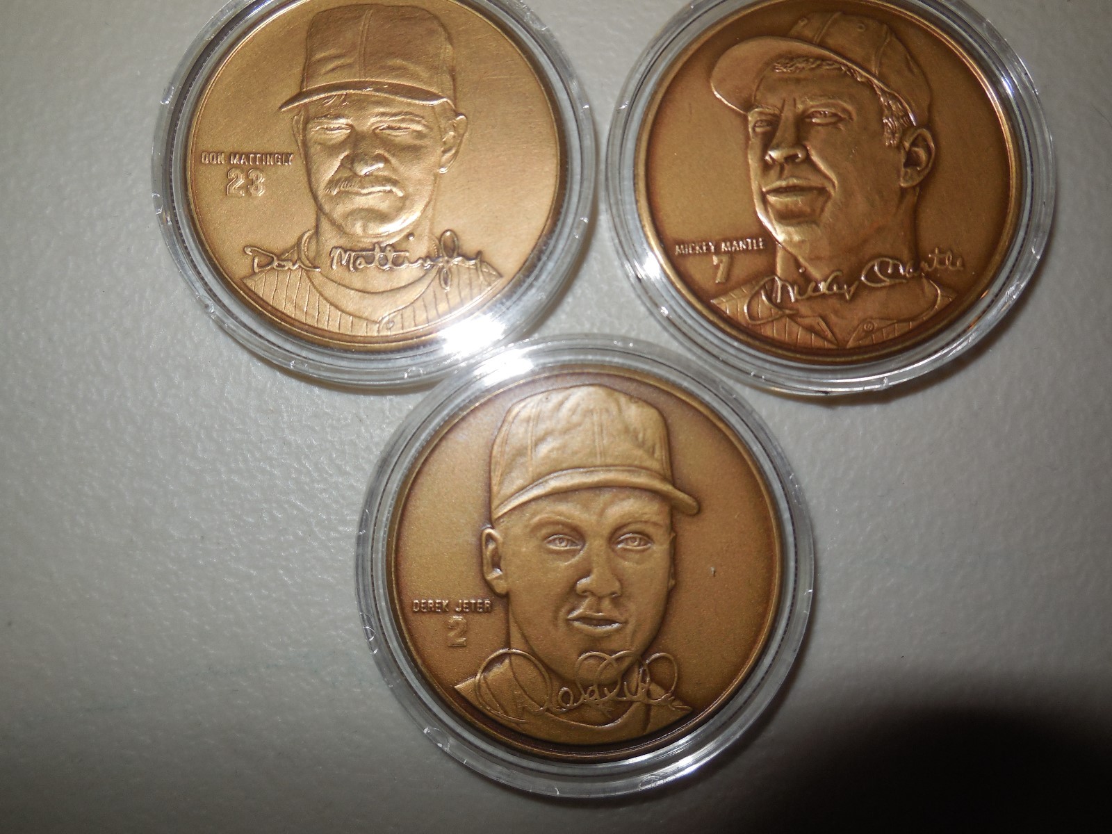 3 highland mint coin set mickey mantle -don mattingly-d. jeter | eBay