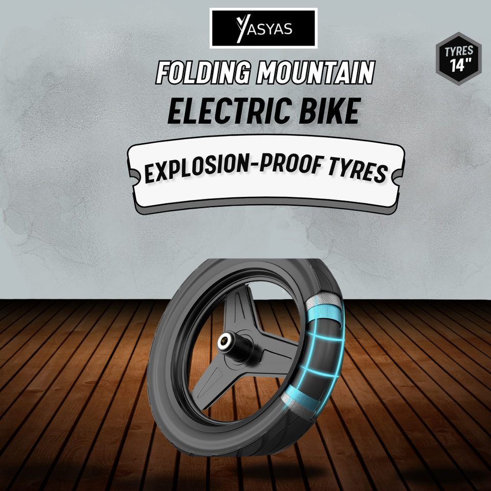 Yasyas Little Beast Folding Electric Bike 48V 15A 14" Explosion-Proof ...