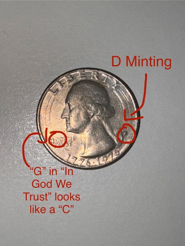 1776-1976 D US Bicentennial Quarter, Rare D Mint Mark Regular:’G’ Looks ...