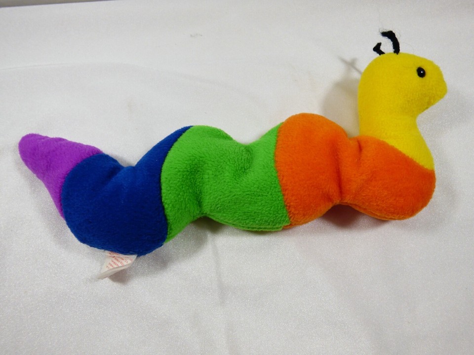 TY Beanie Babies collection Inch the Worm 1995 P.V.C. Pellets Beanie | eBay