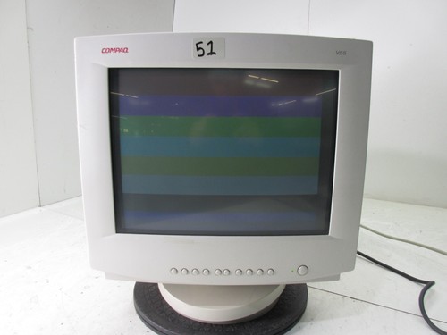 COMPAQ MODEL 612 V55 MONITOR 15" RETRO GAMING VINTAGE COMPUTER MONITOR ...