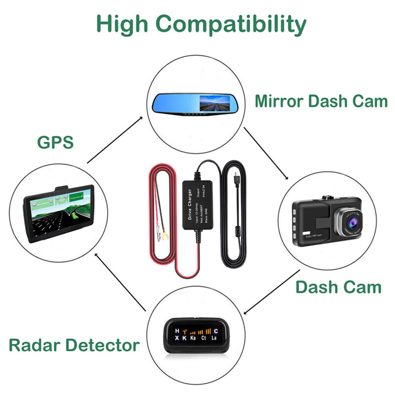 Dash Cam Hard Wire Kit Mini USB Cable for Nextbase 612GW 512GW 412GW ...