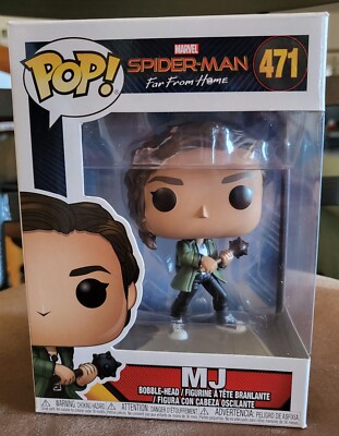 Funko Pop! - MJ 471 - Spider-Man - Far from Home - Bobble Head | eBay