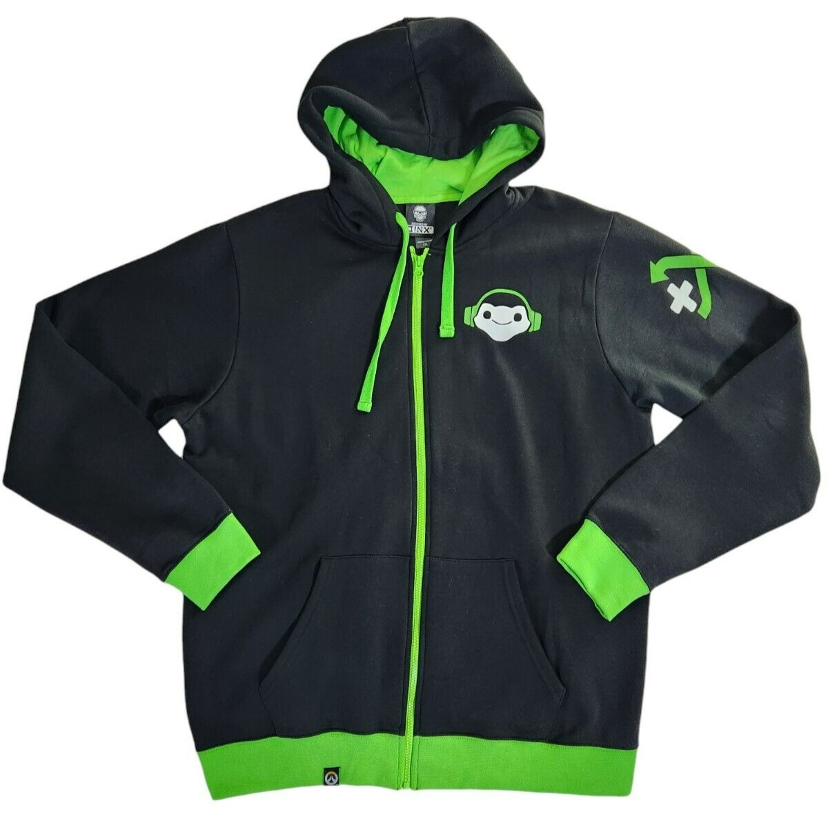 Jinx Overwatch Ultimate Hoodie Men's 2XL Black Lucio … - Gem