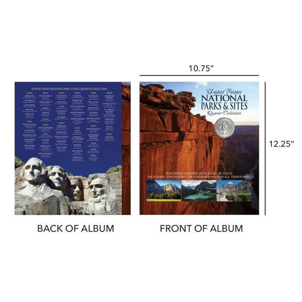 NATIONAL PARK 2010-2021 QUARTER COLLECTION MAP BOOK AMERICA THE ...