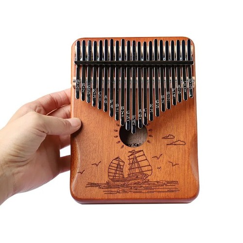 Mini kalimba 21 Key Kalimba Nail Extension Music Synthesizer Wooden ...