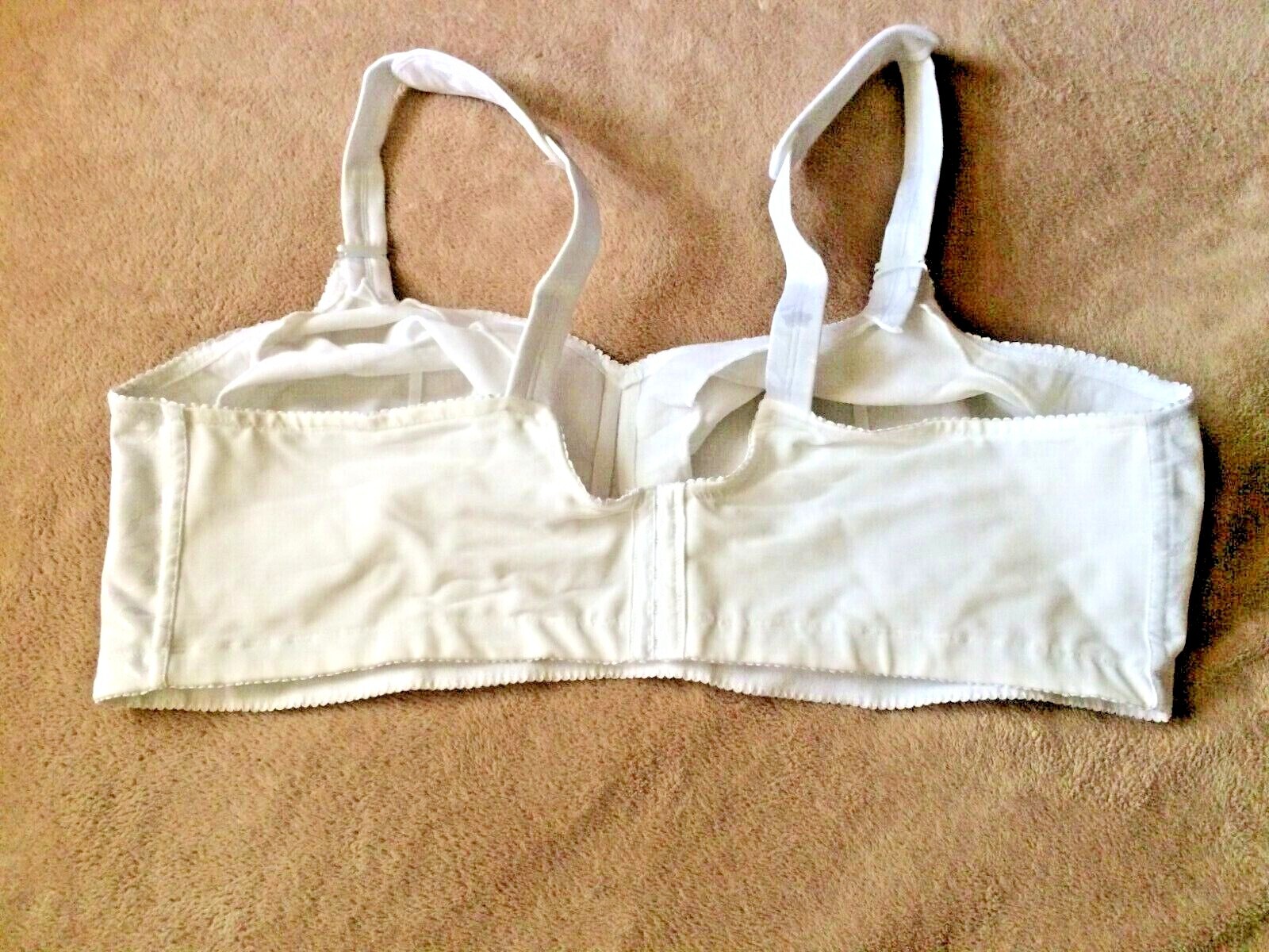 Elila BBW 50F White Jacquard Soft Cup Bra Style 1305 Nwot | eBay