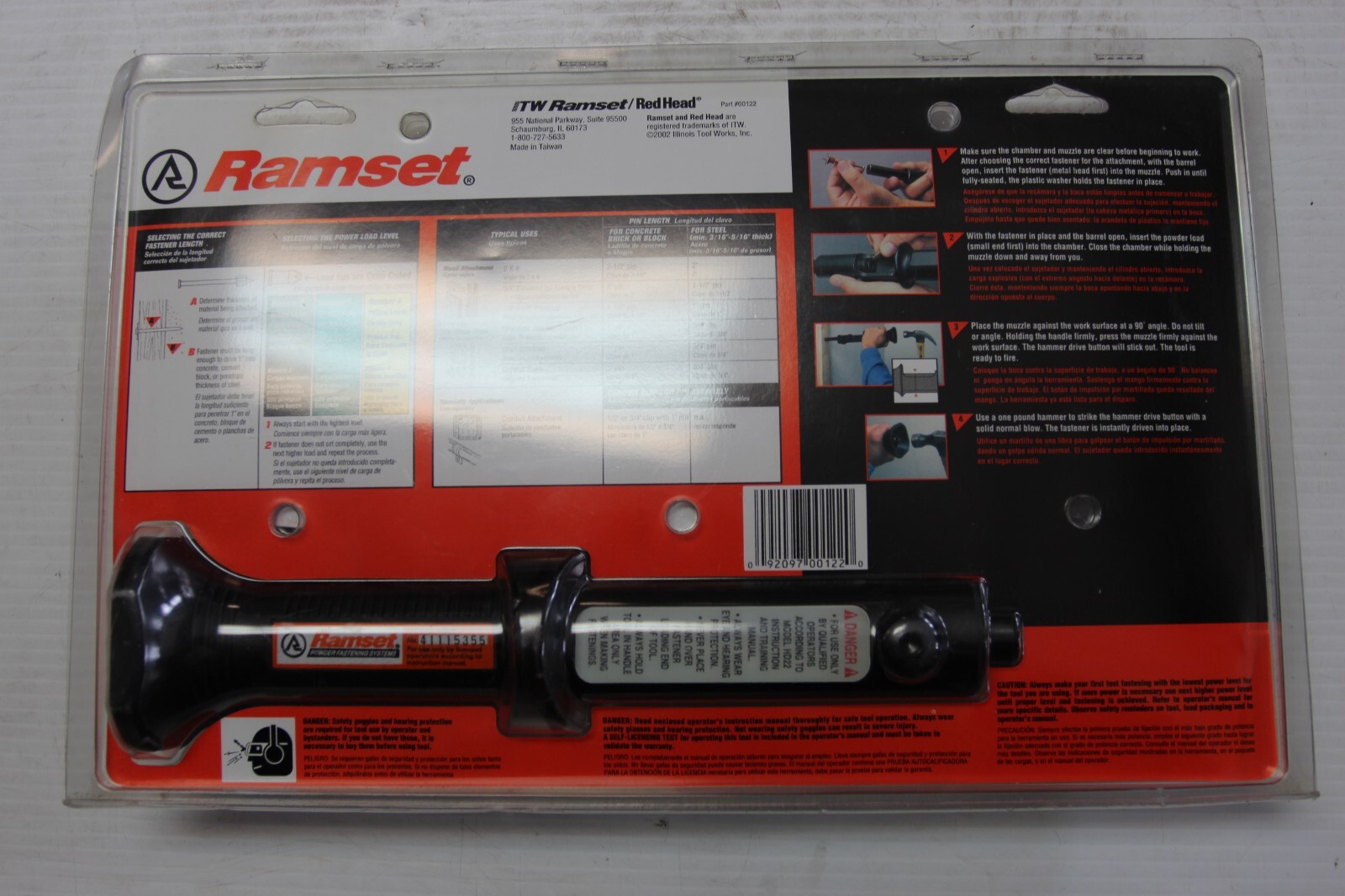 New 81 piece Ramset HD22 Powder Actuated Tool with Fasteners | eBay