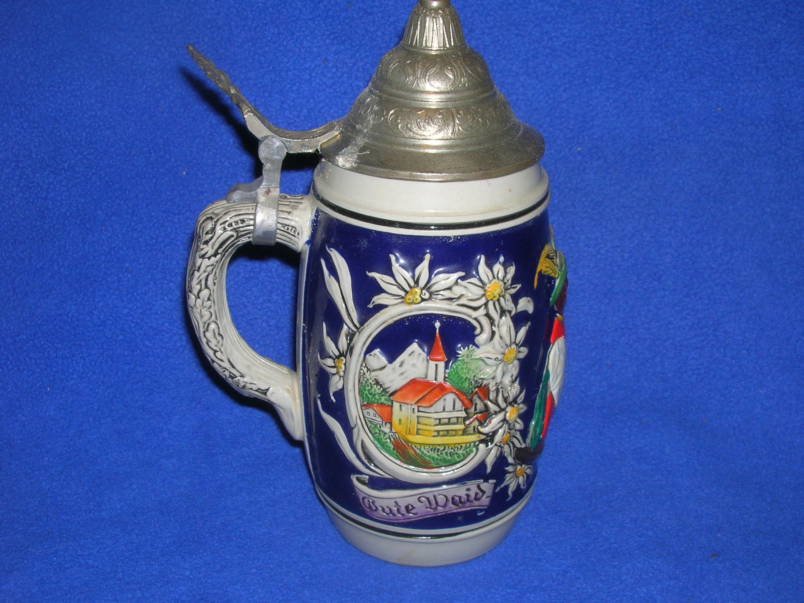 GERZ German stein, lidded, 9", BUTE WAID - 3691, SEIT 1862 | eBay