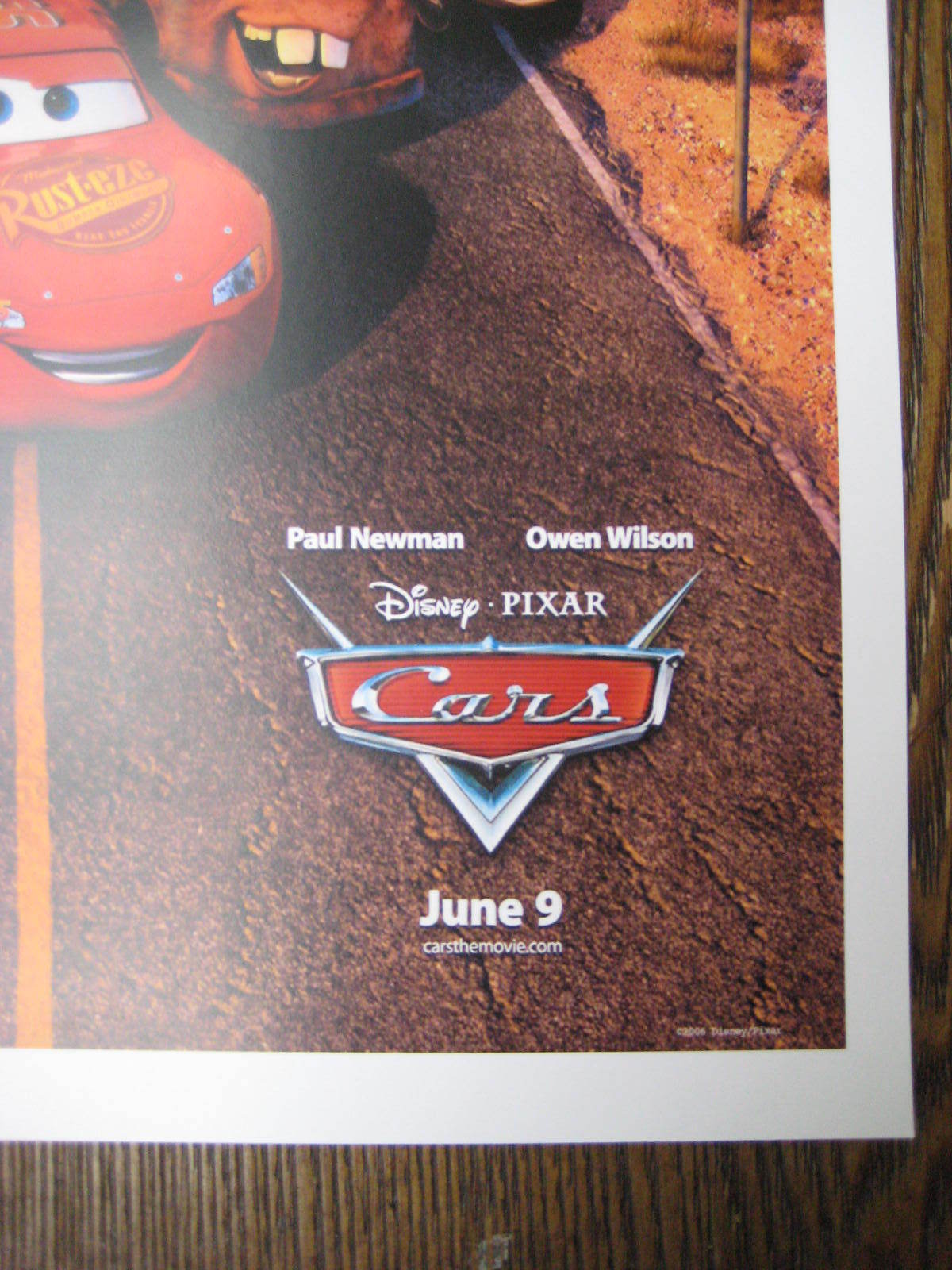 Disney Pixar Cars 11" x 17" Collector's Movie Poster ( T1 ) | eBay
