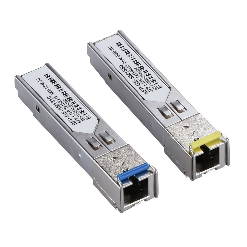 1Pair Fiber SC Connector 1000BASE BiDi 1310nm/1550nm 3km SFP ...