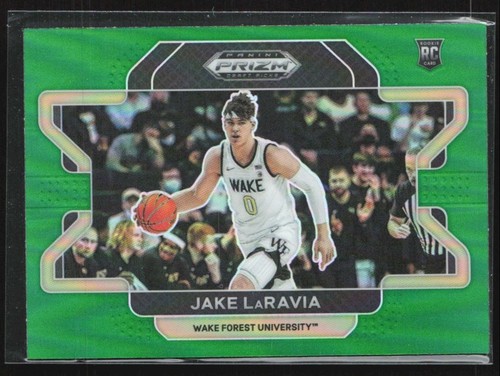 Jake LaRavia 2022-23 Panini Prizm Draft Variation Green RC #87 Memphis ...