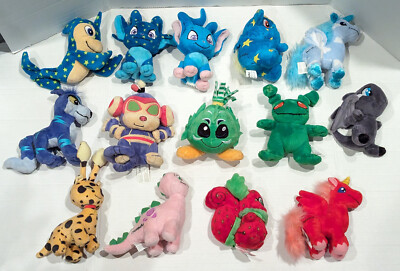 Vintage Neopets Plushies Lot of 14 + Gray Shoyru (Mostly 2008) - See ...