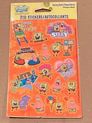 American Greetings SpongeBob Stickers 210 Stickers *NEW/SEALED* p1 | eBay