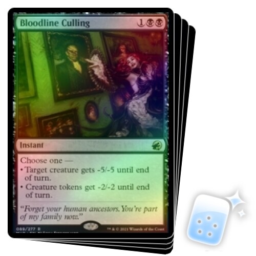 FOIL BLOODLINE CULLING X4 Innistrad: Midnight Hunt MID Magic MTG MINT ...