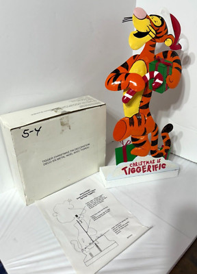 Disney Pooh TIGGER SPRINGY Christmas Is Tiggerific Metal Decoration | eBay