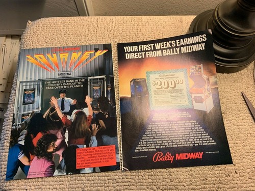 Original 1983 11-8 1/4” Journey Mappy Bally Midway arcade video game ...