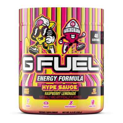 G Fuel Hypesauce Raspberry Lemonade GFuel 40 Servings | eBay