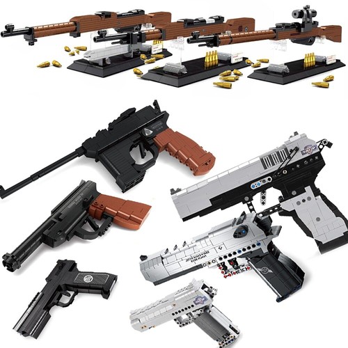 Guns Kit Revolving Pistol Sets SWAT Military WW2 Weapons Model Building ...
