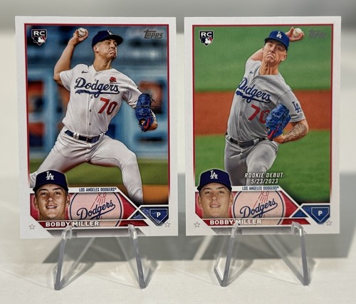 2023 Topps Update BOBBY MILLER RC + Rookie Debut Los Angeles Dodgers | eBay