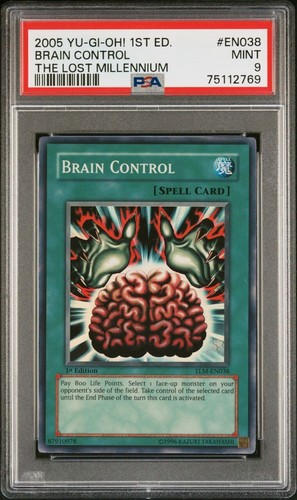 Yu-Gi-Oh! Brain Control Lost Millennium 1st Edition TLM-EN038 PSA 9 ...