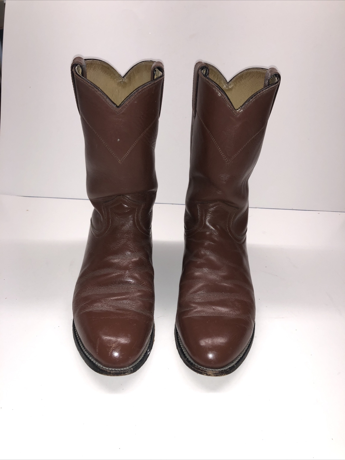 Justin Ropers Men's Brown Cowboy Boots Style 3404 Men… - Gem