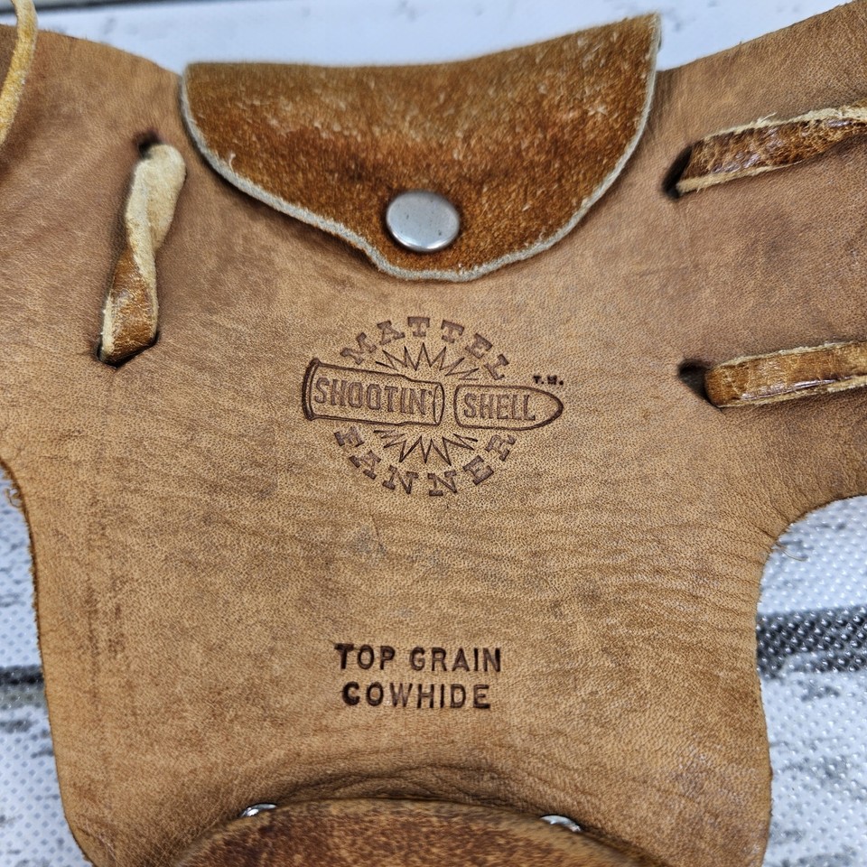Vintage Mattel Fanner Shootin Shell Toy Gun Leather Holster 1958 ...