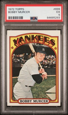 1972 TOPPS #699 BOBBY MURCER PSA 5 | eBay