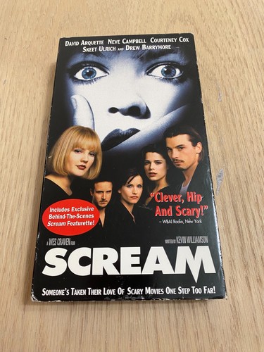 Scream Wes Craven VHS Classic Horror Movie Scary Thriller Cult Classic ...