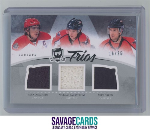 2010-11 Upper Deck The Cup Trios Jerseys Ovechkin/Backstrom/Green /25 # ...