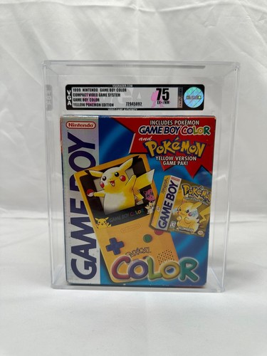 Nintendo Game Boy Color Pokemon Yellow Pikachu NEW UNOPENED VGA 75 NM ...