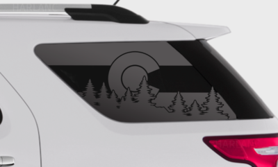 State of Colorado Flag Decal for 2011-2020 Ford Explorer Rear windows ...