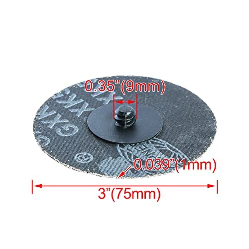 3" Inch Sanding Disc Roll Lock Rtype Sandpaper Quick Change Disc ...