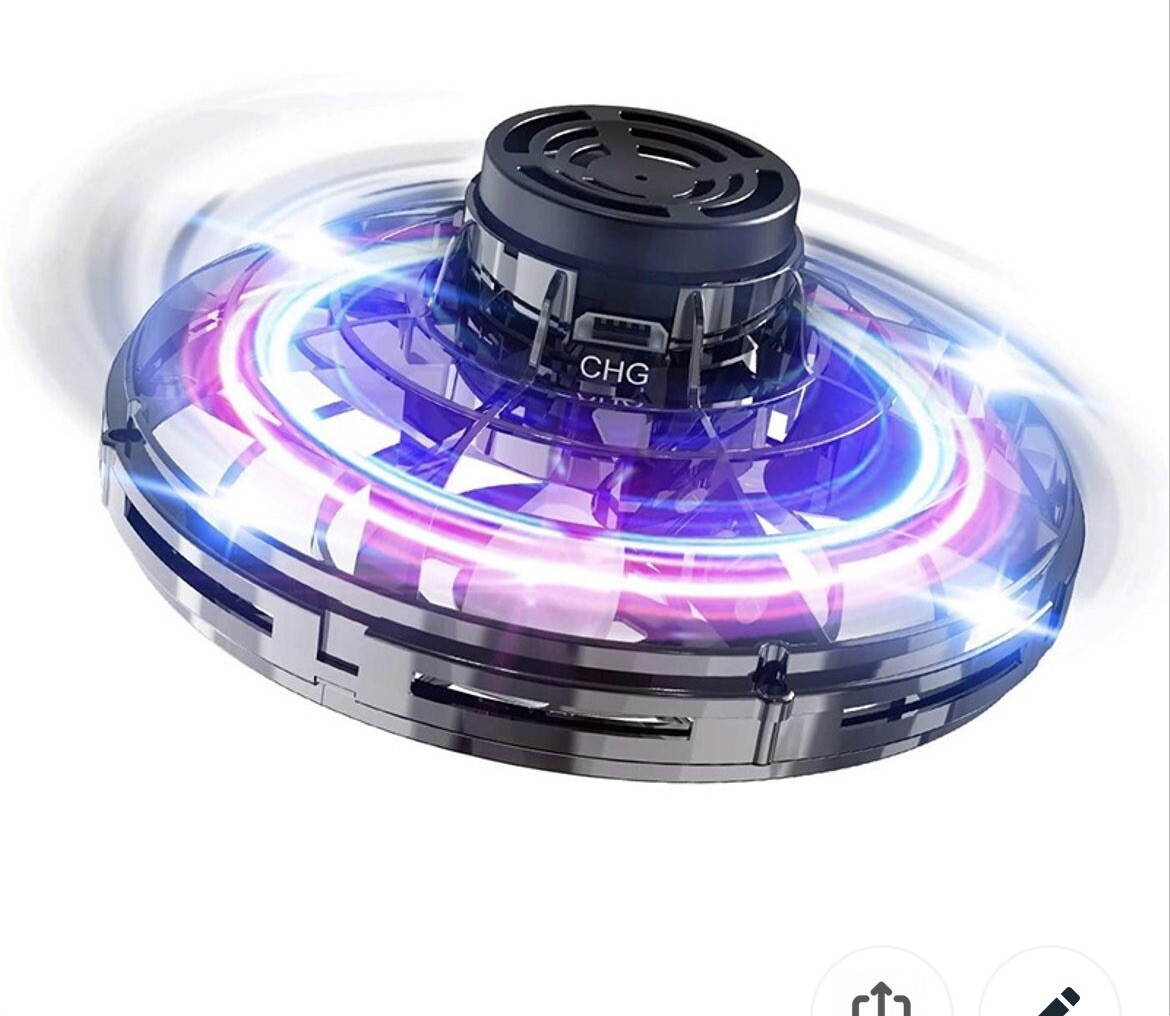 UFO Drone Flying Spinner Toy Mini Fly Orb Spinner Adult Children Gift ...