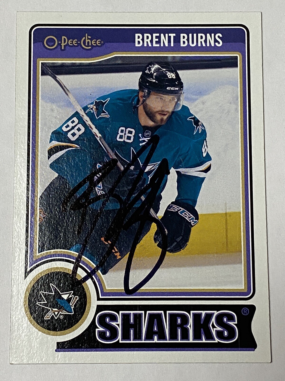 BRENT BURNS Signed Auto Autographed SAN JOSE SHARKS | eBay