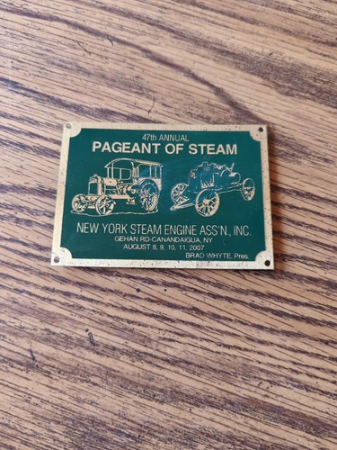 Vintage Pageant Of Steam Canandaigua NY Engine Assoc. Inc 2007 Brass ...