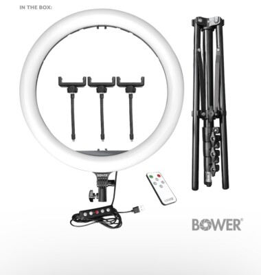 Bower Brand 16-inch White and RGB LED Ring Light Kit with Tripod ...