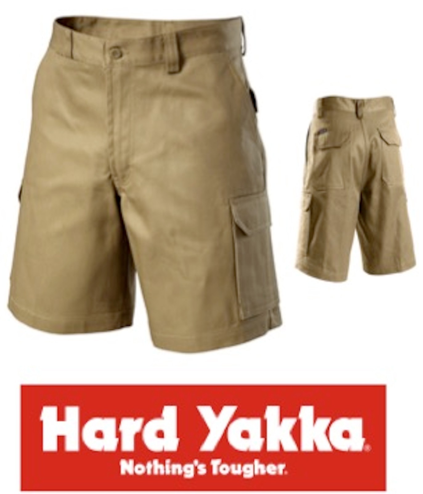 HARD YAKKA - '"GENERATION Y" CARGO POCKET CARPENTER CHIPPY WORK SHORTS ...