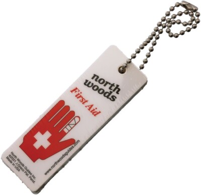 North Woods Field Guide Tags First Aid Weatherproof Ball-Chain Lanyard ...
