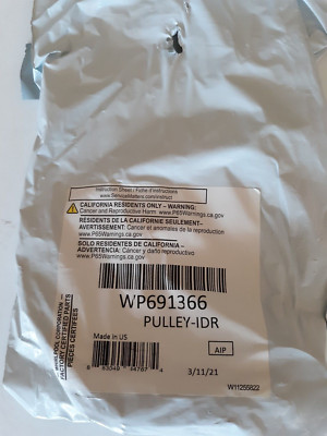 Whirlpool dryer idler pulley WP691366...GENUINE FACTORY PART...new | eBay